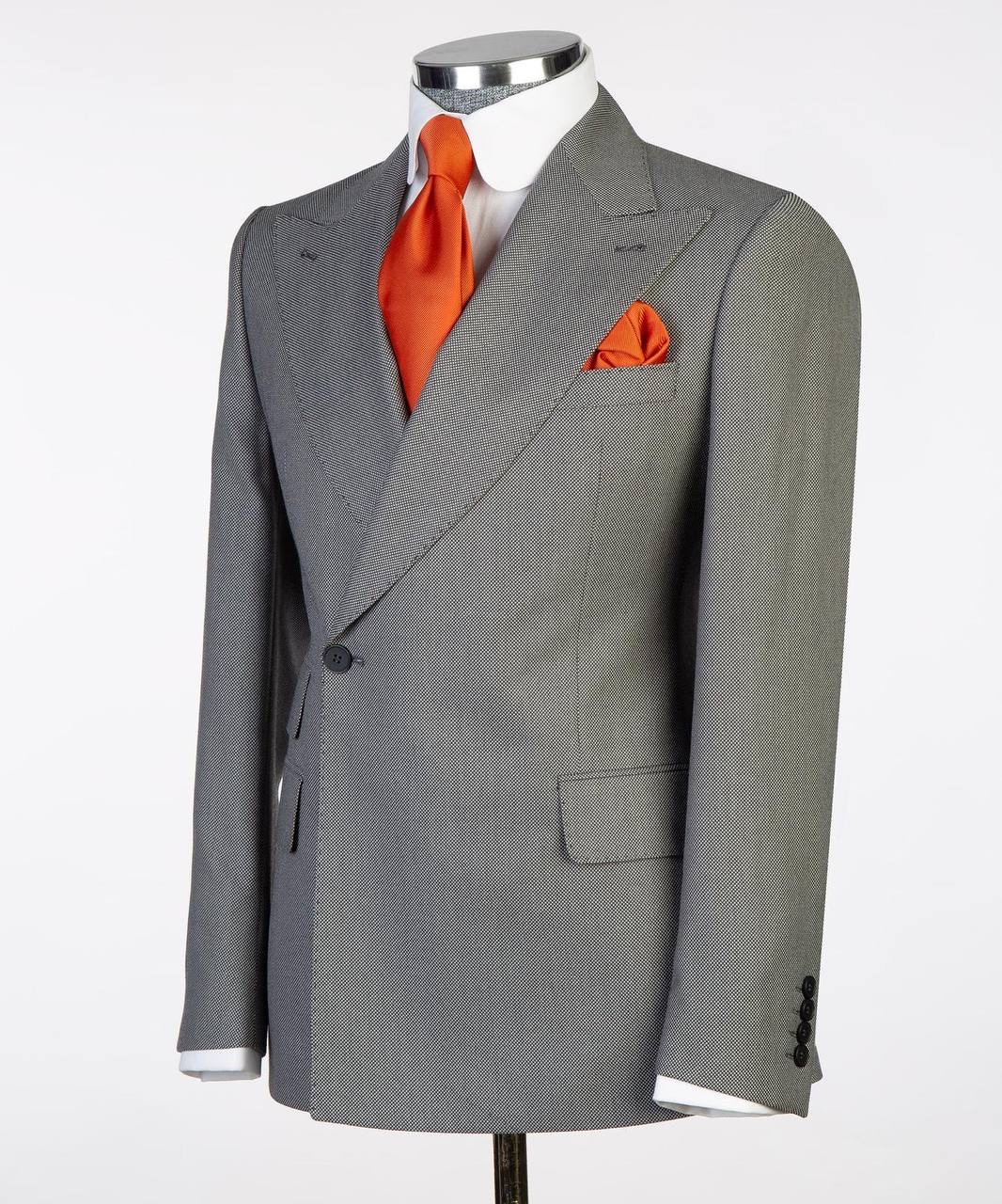 Hand-Tailored British 2-Piece Regal Pinstripe Double-Breasted Suit ...