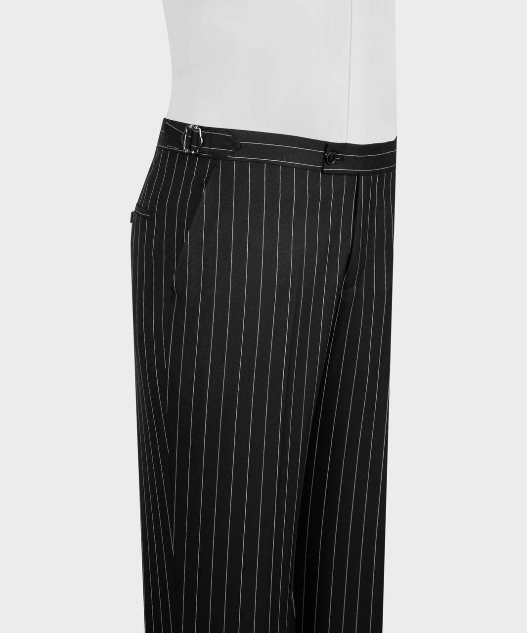 2-Piece French Prestige Noir Stripe Rosé Monarch Suit | Model DATMAX ...